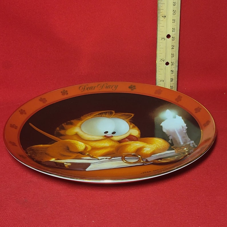 Garfield the Charming Cat Plate 1978 Dear Diary Series - Etsy