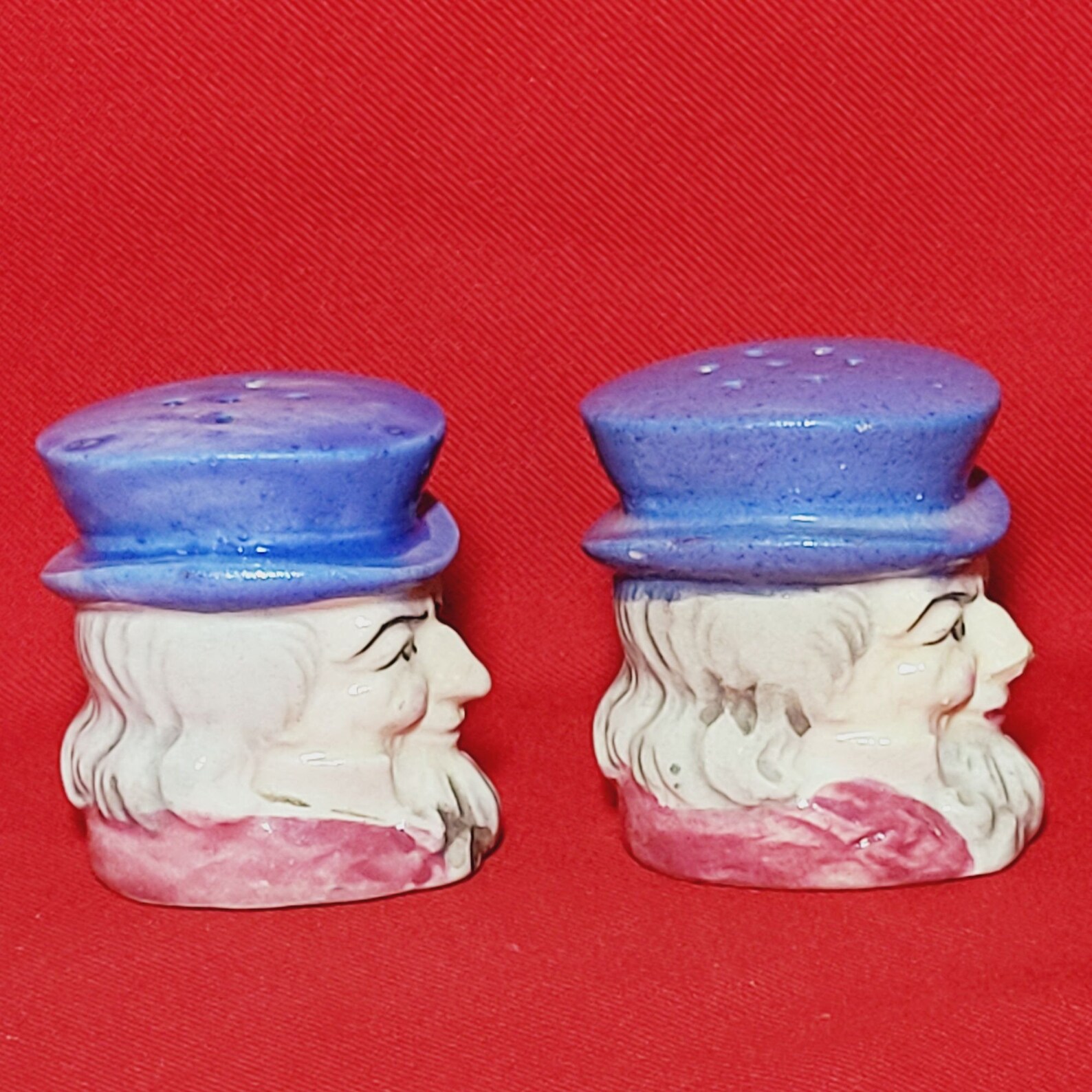 Vintage Uncle Sam Head Salt and Pepper Shakers - Etsy