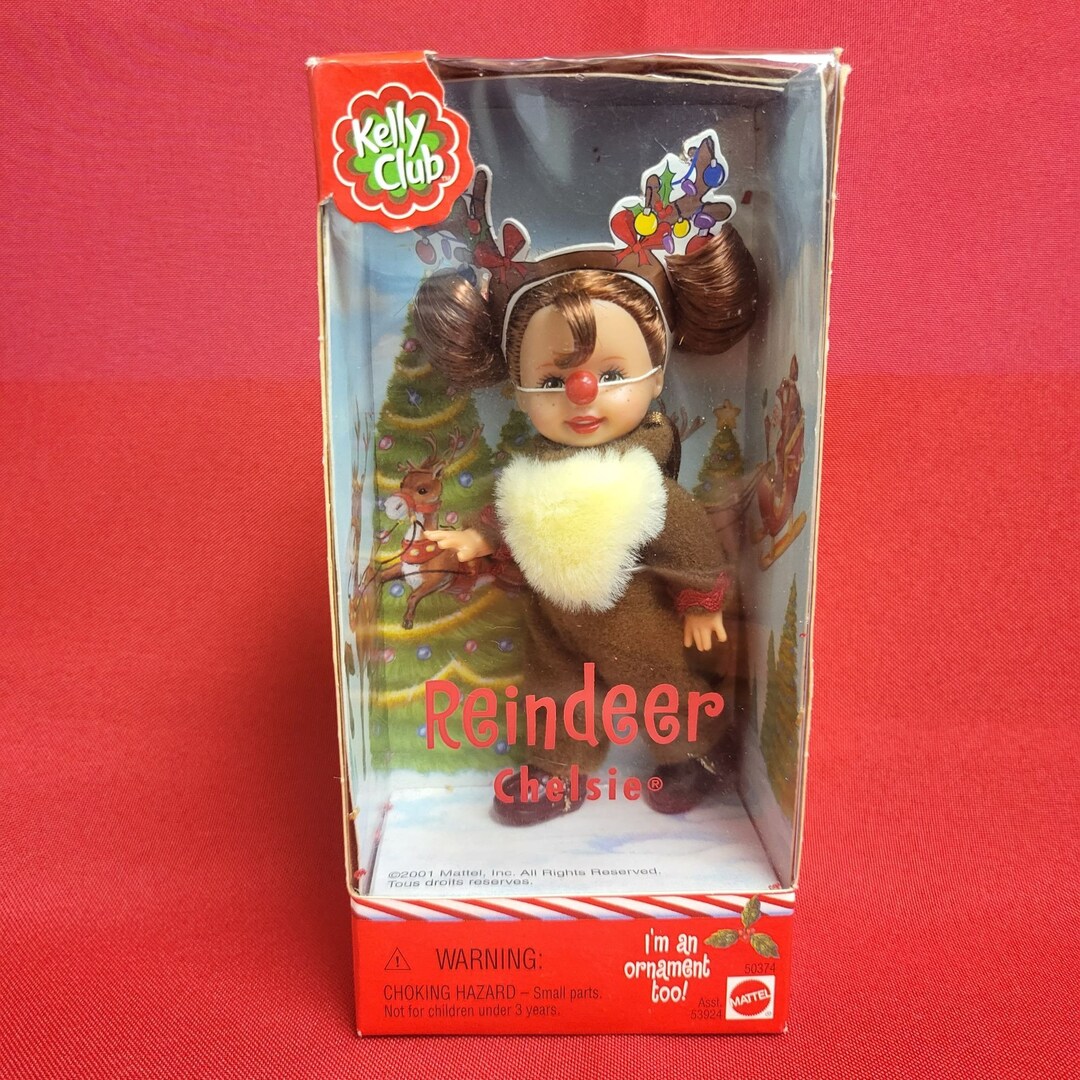 Reindeer Chelsie With Rudolph Nose Ornament Kelly Club Mattel 2001 - Etsy