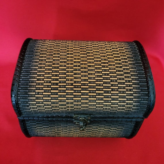 Rattan Wicker Trunk Basket Treasure Chest Trinket Box… - Gem