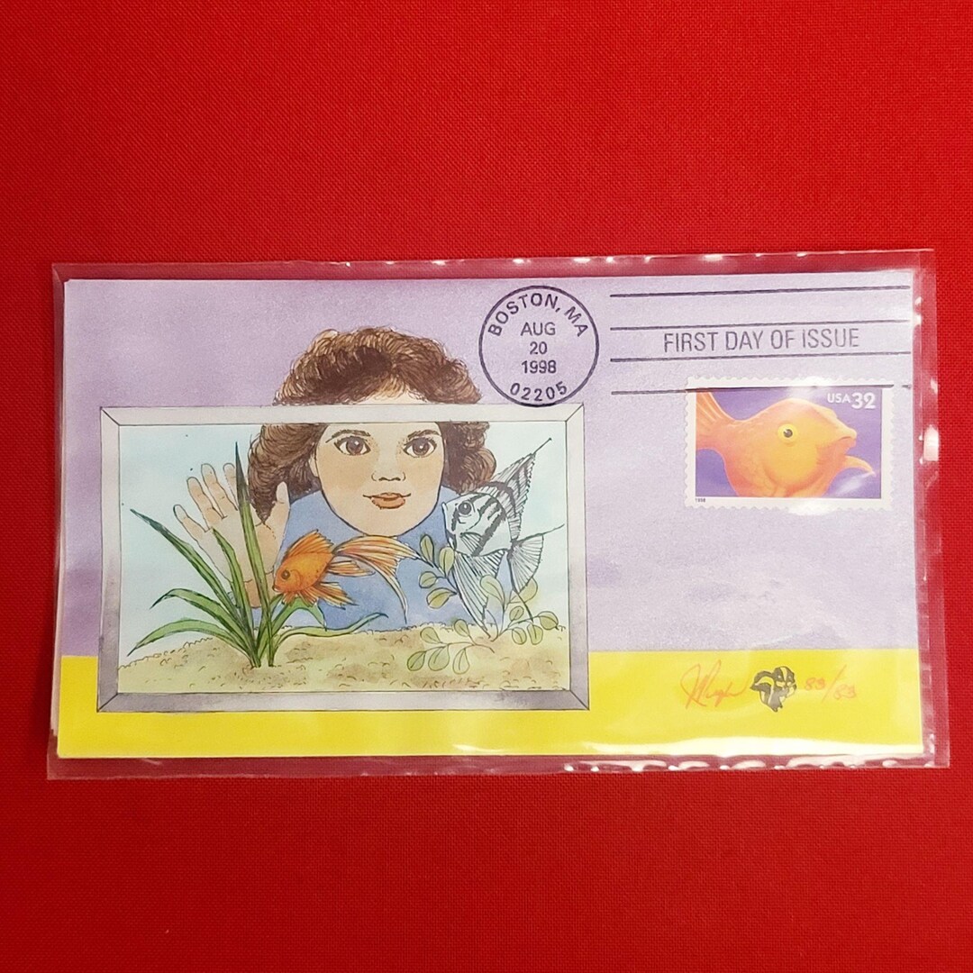 First Day of Issue Fish Stamp Cache Envelope Enclosure - Etsy