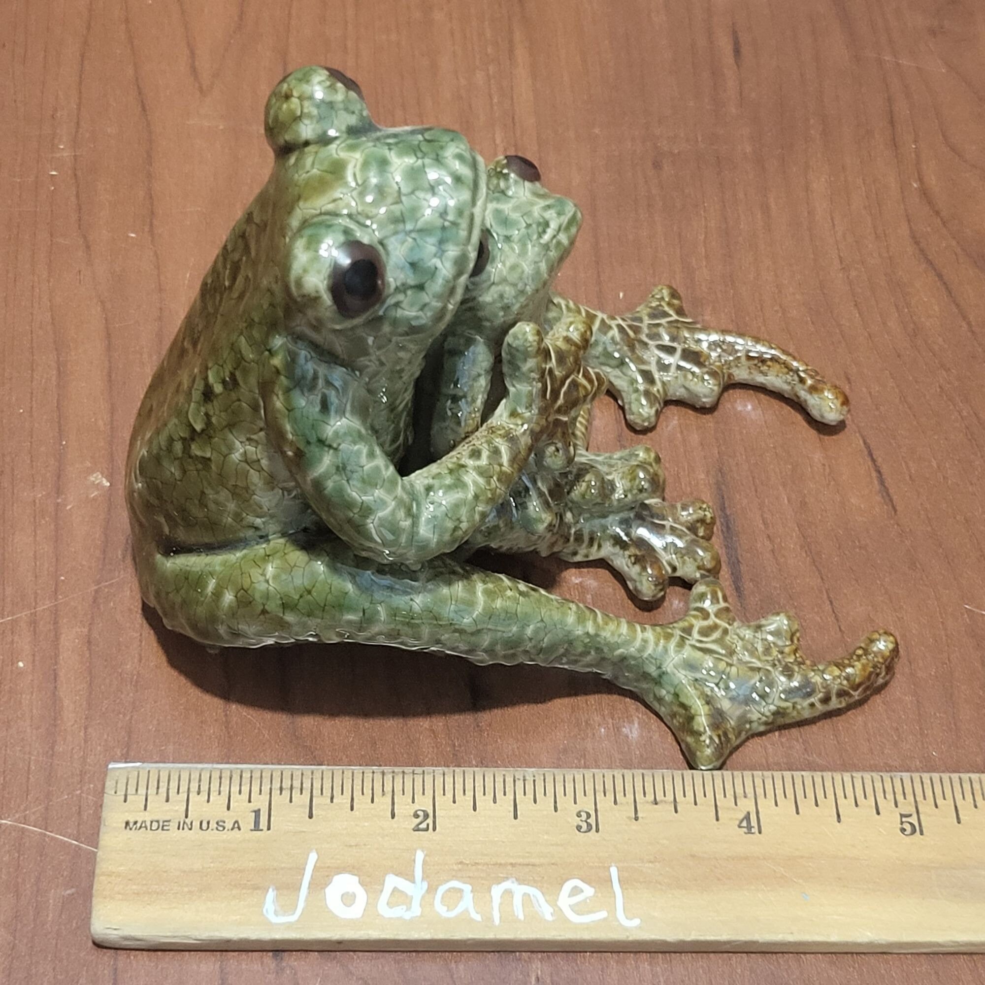 Vintage Porcelain Mama & Baby Frog Figurine Outdoor Decor - Etsy