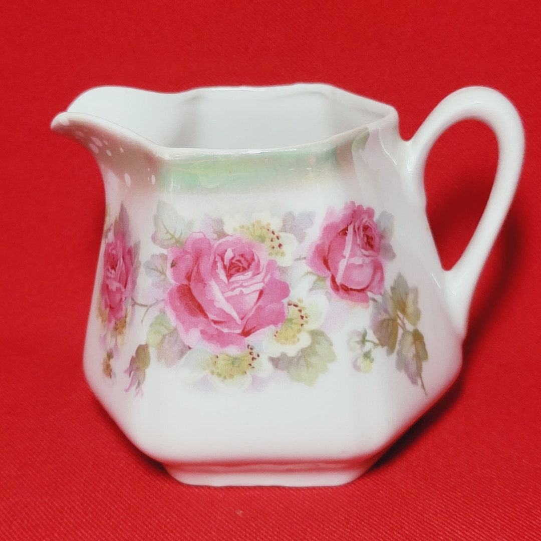 Vintage Porcelain Roses Cream Pitcher - Etsy