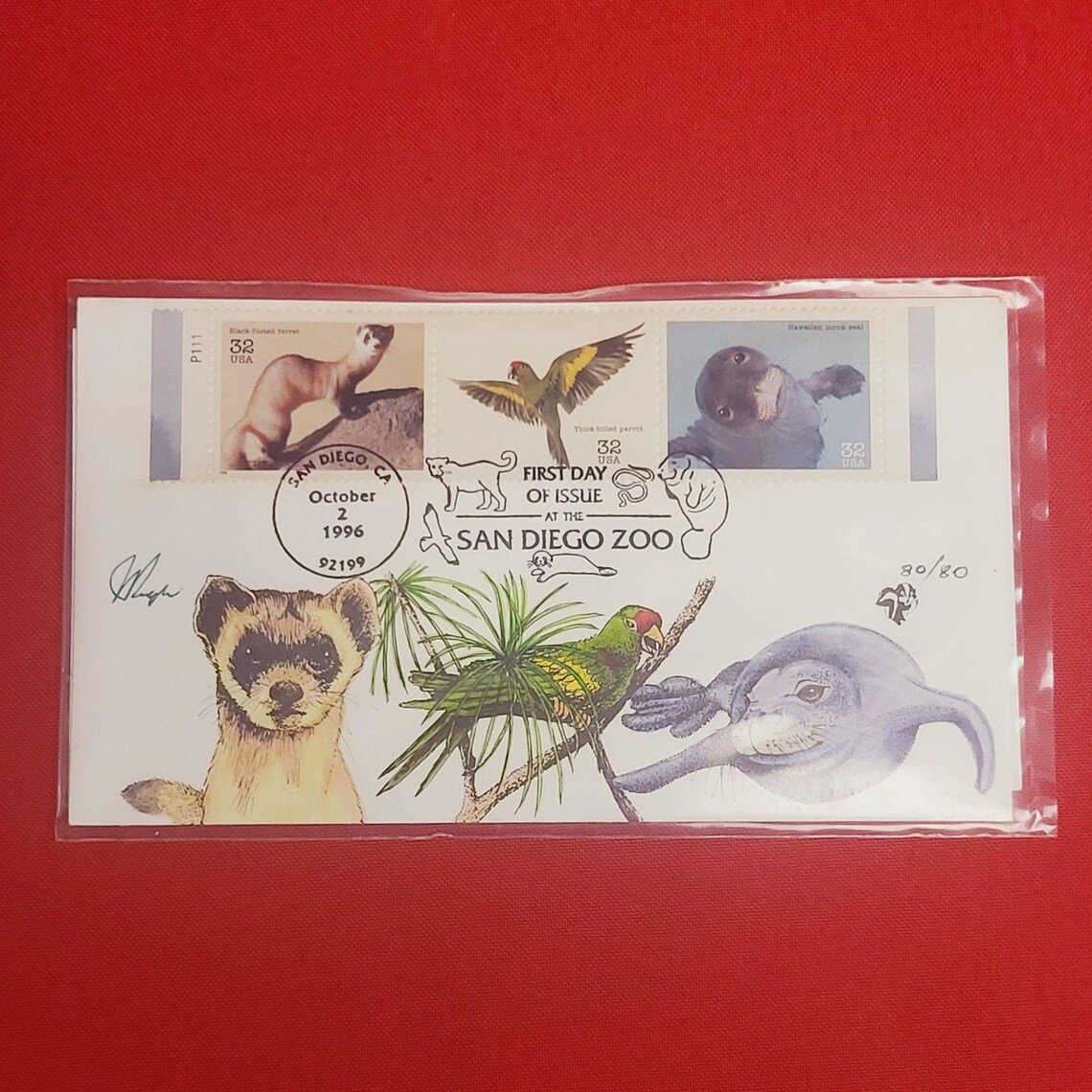 First Day of Issue Stamp Cache Envelope and Enclosure San Diego Zoo - Etsy