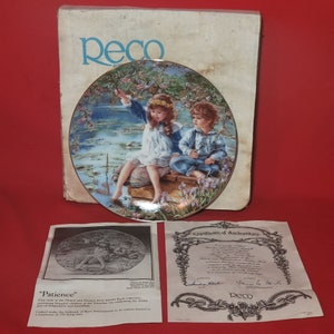 Reco Hearts and Flowers Patience Sandra Kuck Decorative Plate 1991 - Etsy