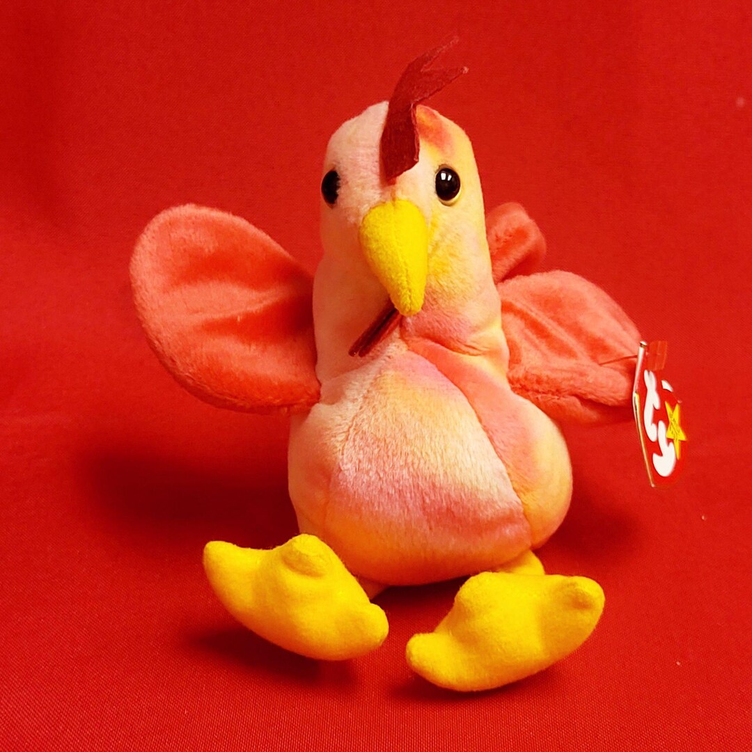 TY Beanie Babies Strut the Rooster Plush 1996 Stuffed Animal - Etsy