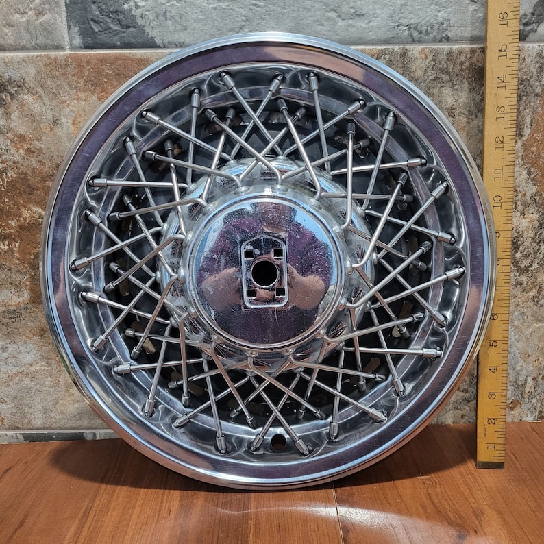 VTG Wire Spoke Hubcap Wheel Wall Garage Decor - Etsy