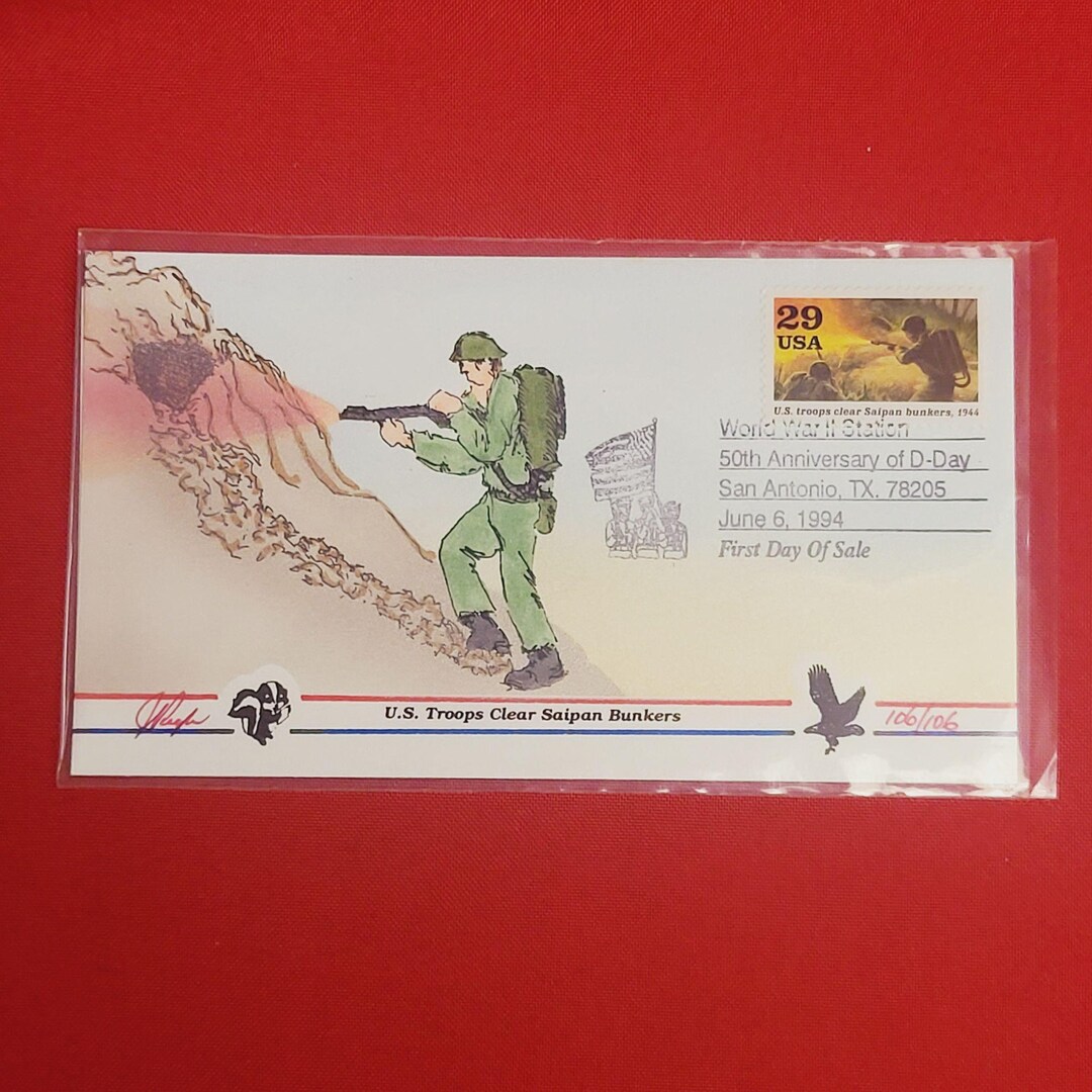 First Day of Issue Stamp Cache Envelope and Enclosure San Antonio TX ...