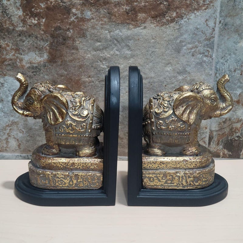 Elephant Bookends - Etsy Australia