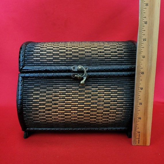 Rattan Wicker Trunk Basket Treasure Chest Trinket Box… - Gem