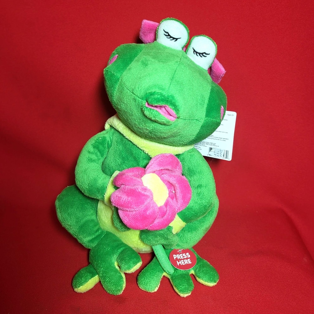 Cuddle Barn Kiss Me Cutie Frog Plush Singing Kiss Me - Etsy