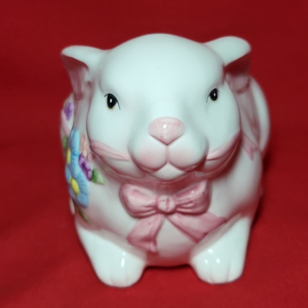VTG Bunny Rabbit Planter Candle Holder Easter Home Decor - Etsy