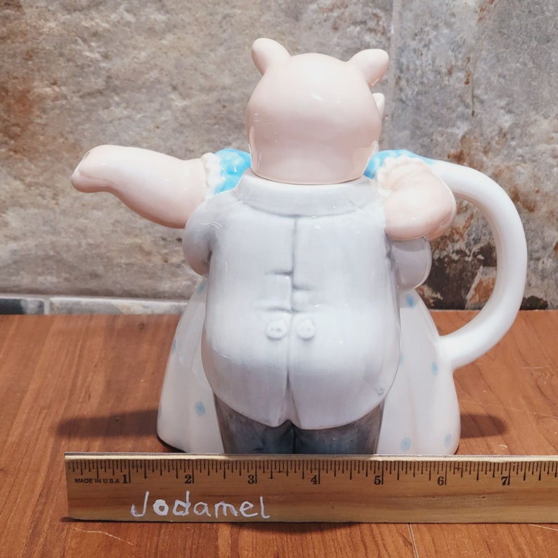 Vintage Applause Ballroom Dancing Pig Couple Teapot Ceramic 660063 - Etsy