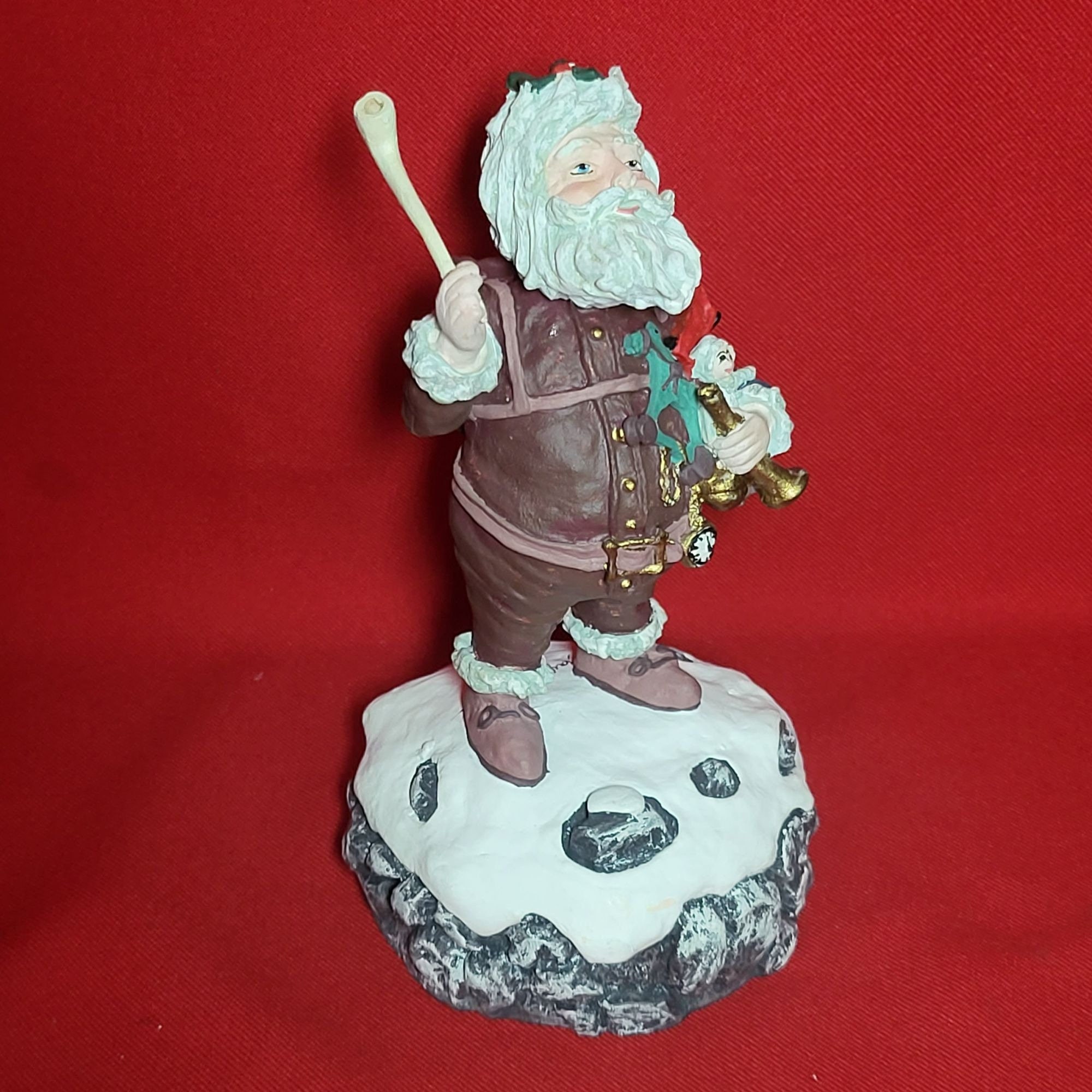 Vintage Max E Duncan Musical Santa Claus Figurine Signed - Etsy