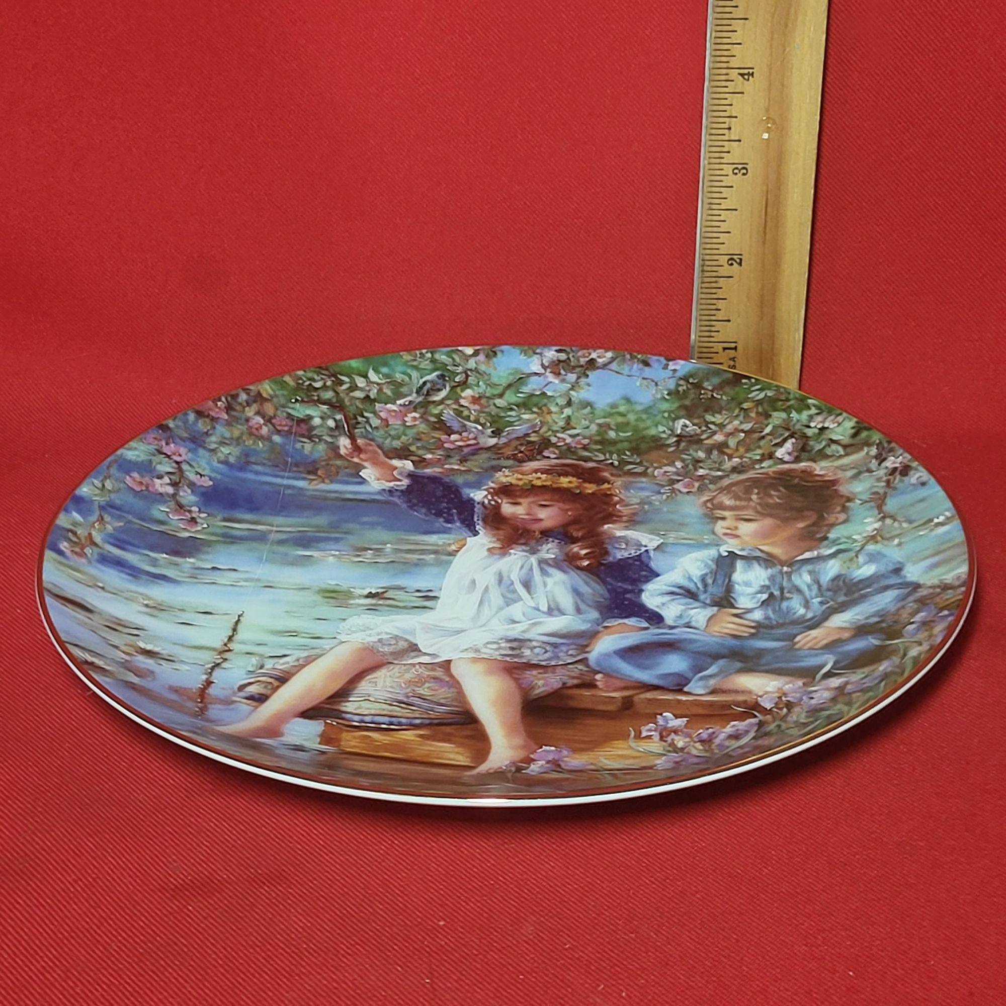 Reco Hearts and Flowers Patience Sandra Kuck Decorative Plate - Etsy