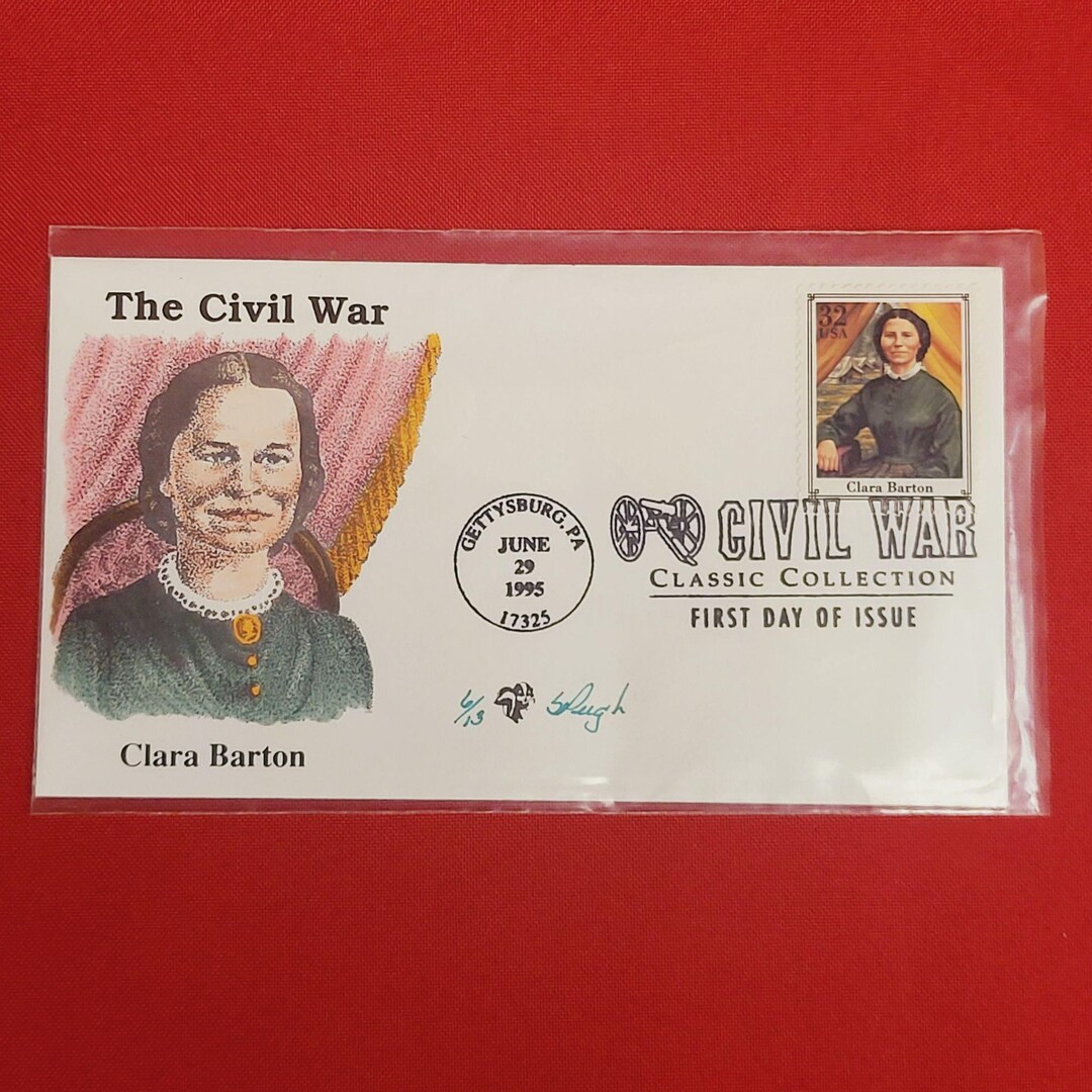 First Day of Issue Stamp Clara Barton the Civil War Cache Envelope No ...
