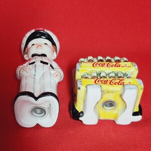 Coca Cola Delivery Man With Cart Salt and Pepper Shakers 1996 - Etsy