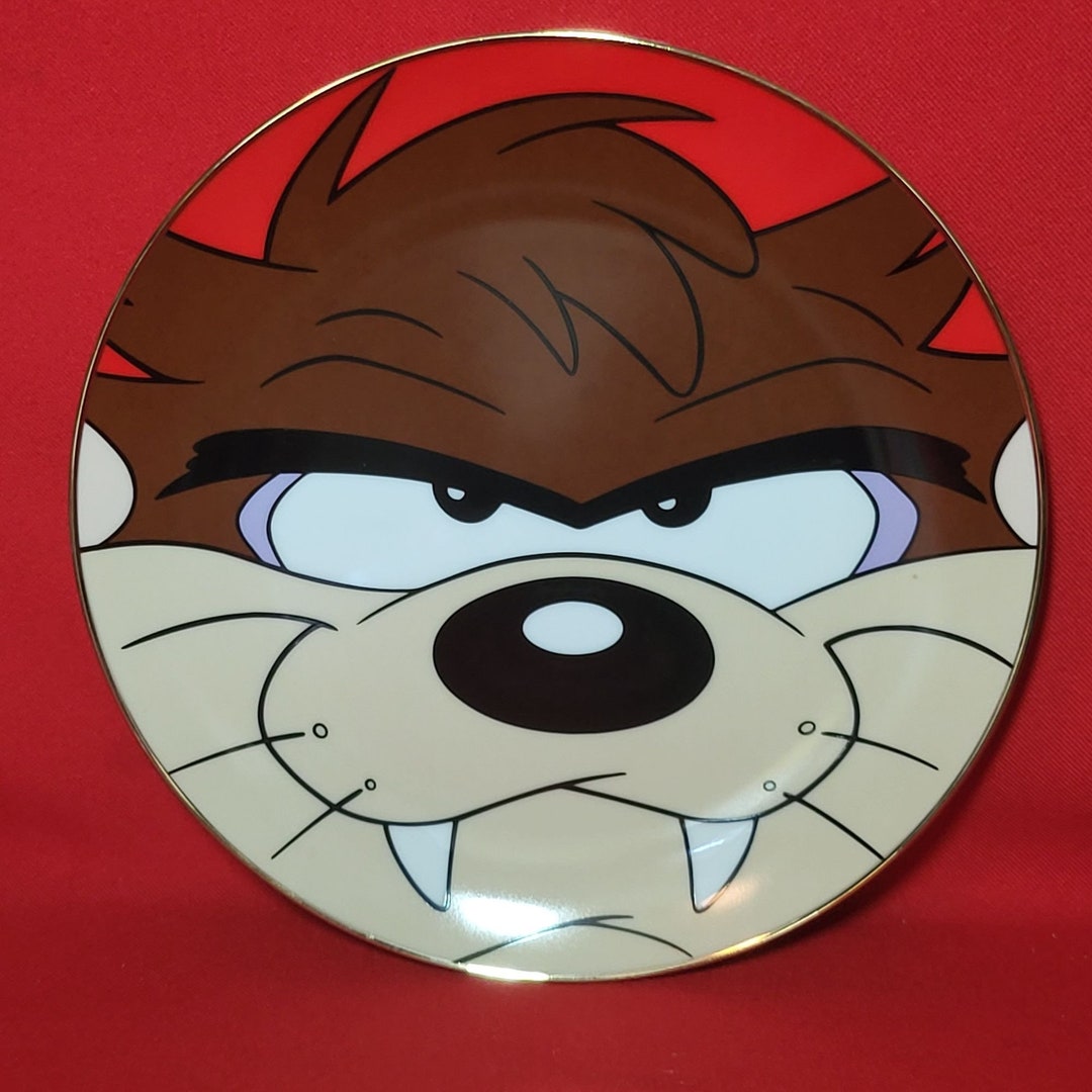 Vintage Tasmanian Devil Taz Face Collectors Plate 1997 Warner Brothers ...