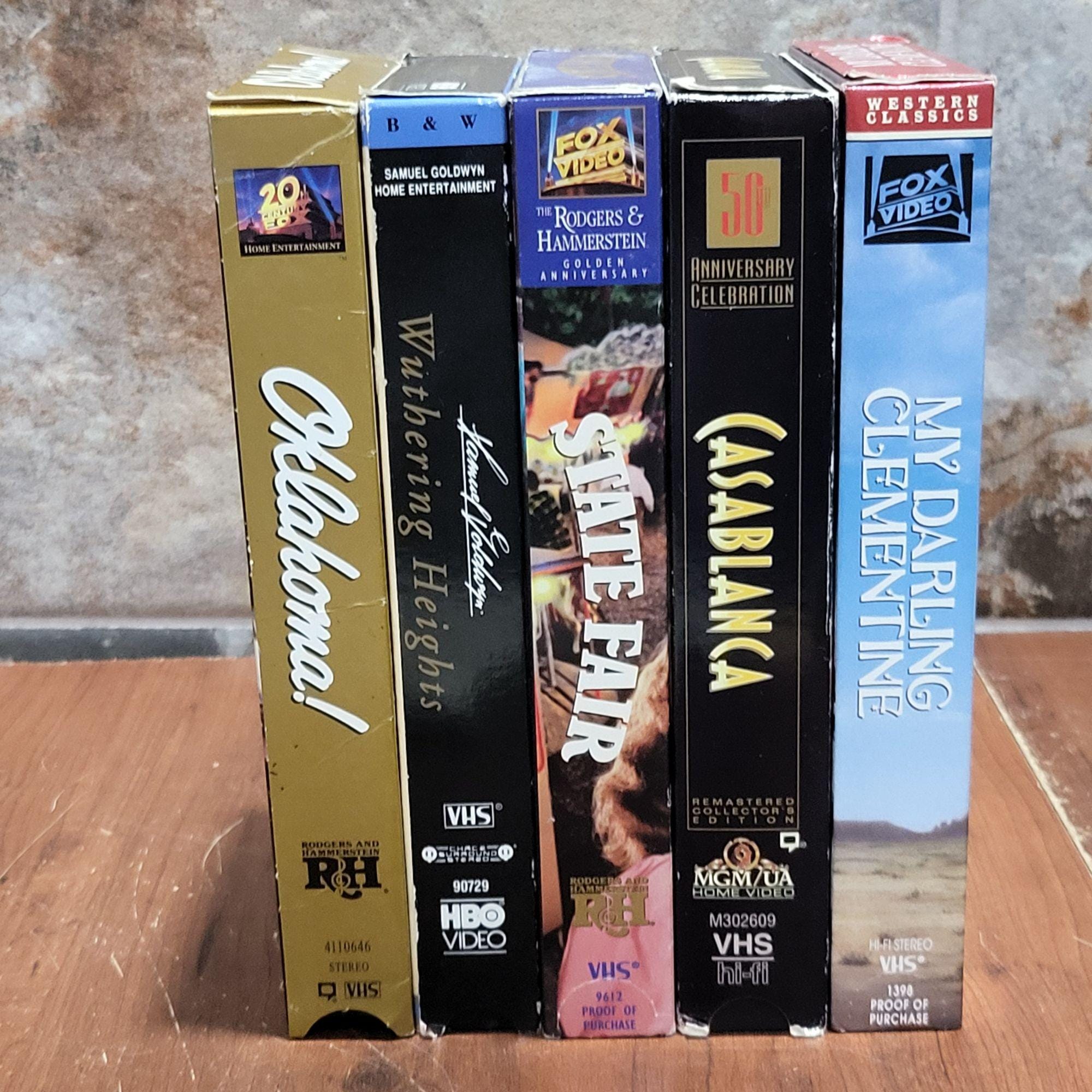 Vintage Classic Movies on VHS Lot of 5 Tested Rewinded - Etsy