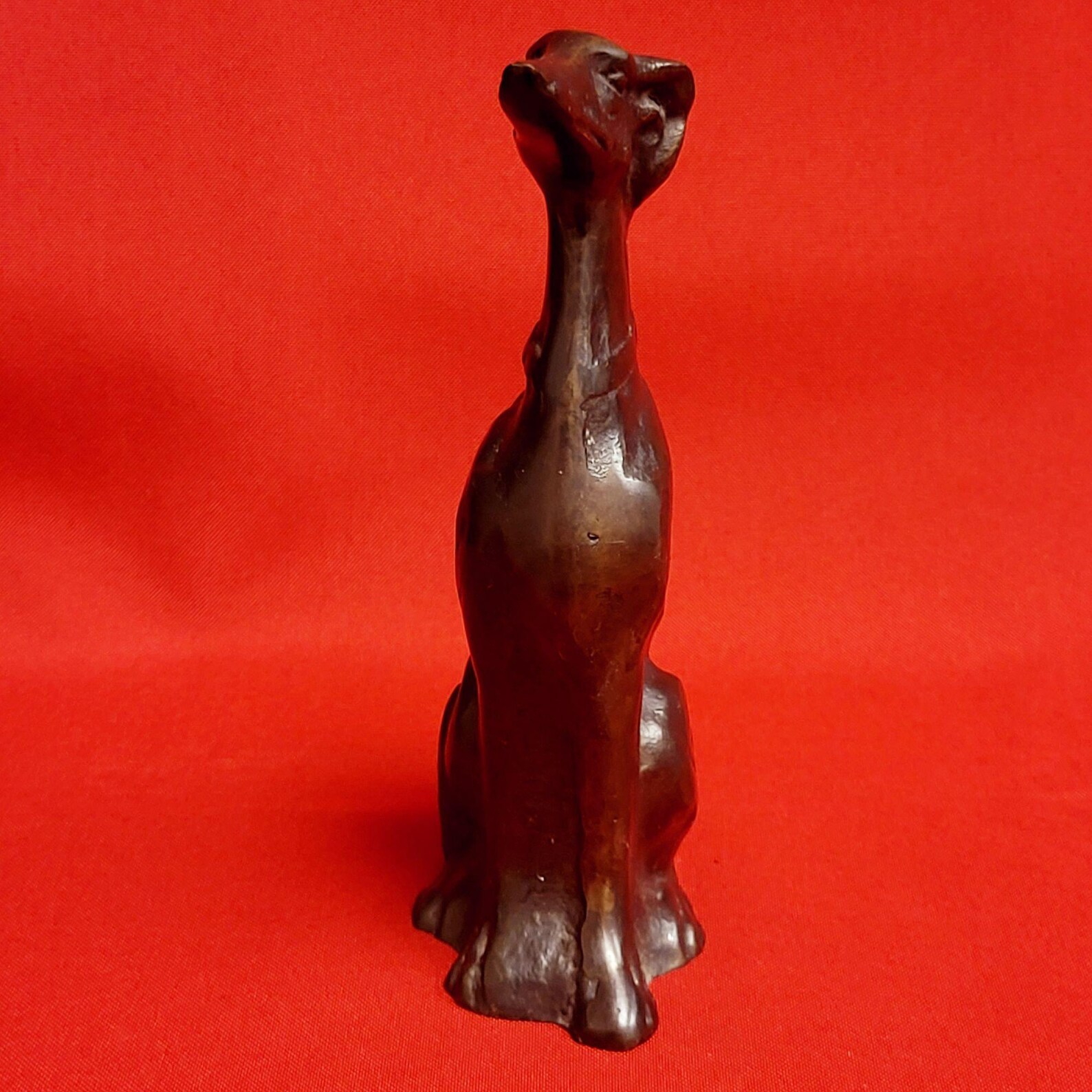 Vintage Sitting Greyhound Statue Dog Sculpture Decor - Etsy