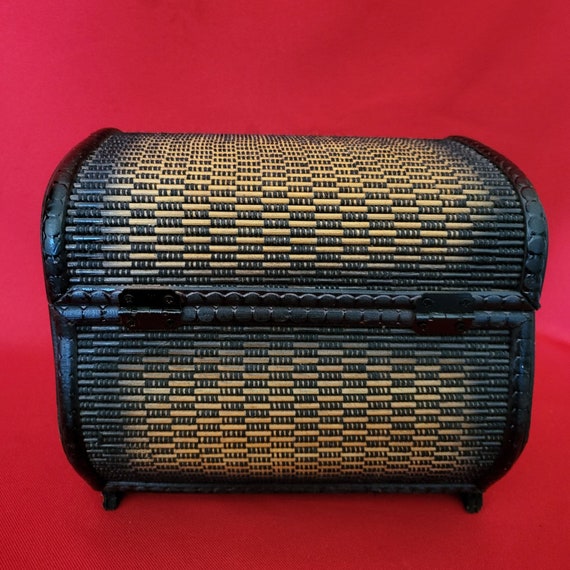 Rattan Wicker Trunk Basket Treasure Chest Trinket Box… - Gem