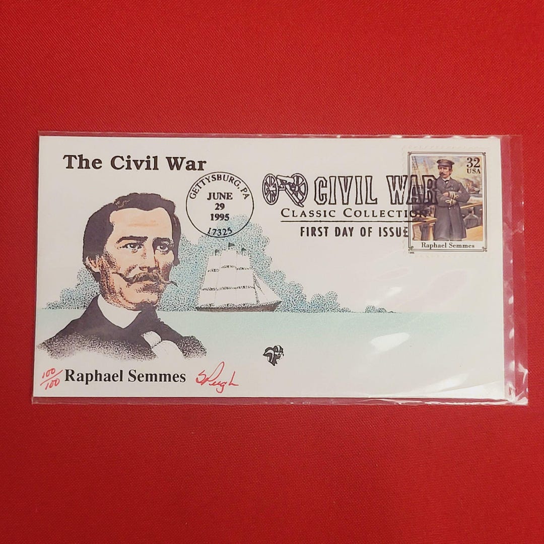 First Day of Issue Raphael Semmes the Civil War Stamp Cache Envelope ...