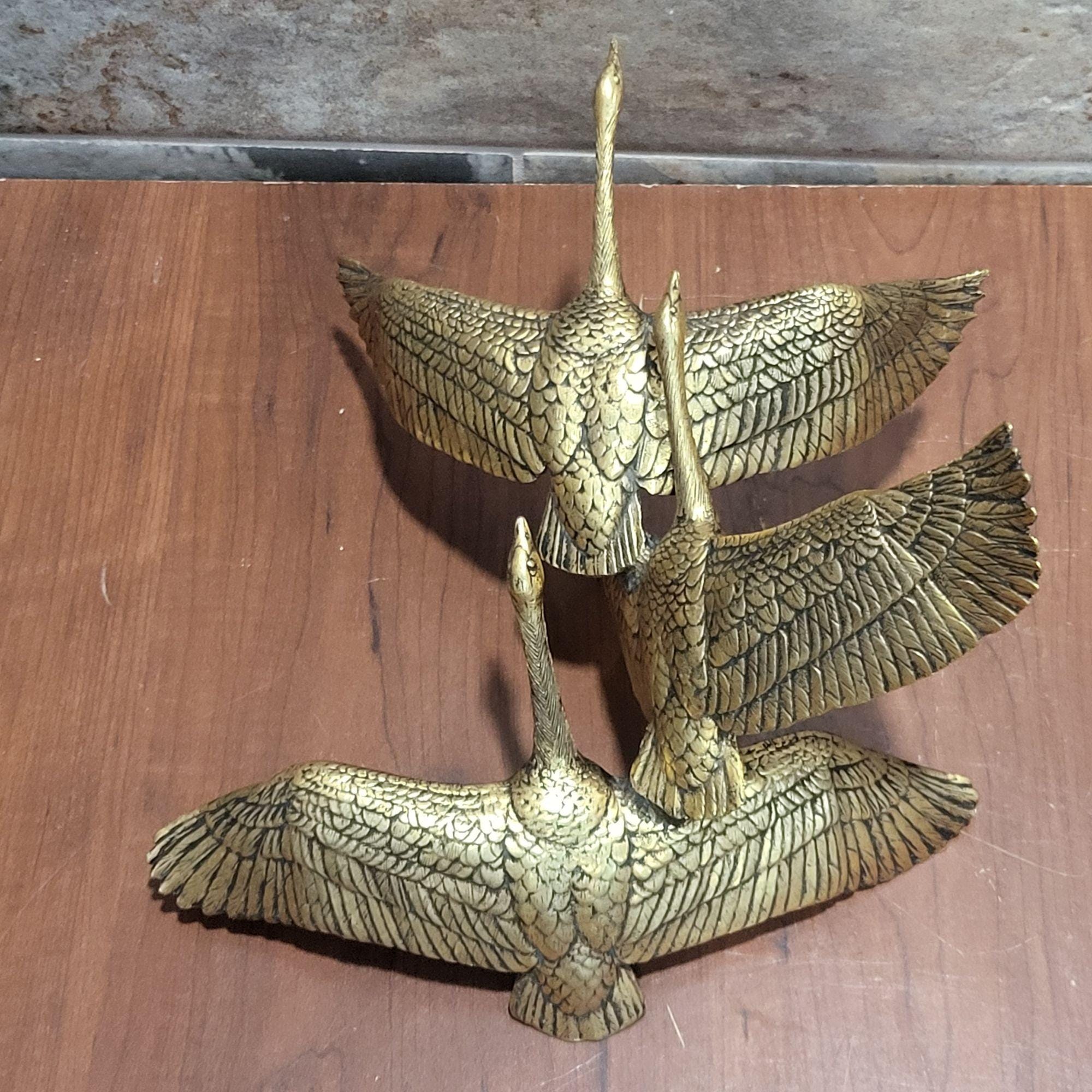Gunther Granget the Flight Winged Geese Bronze Sculpture Signed ...