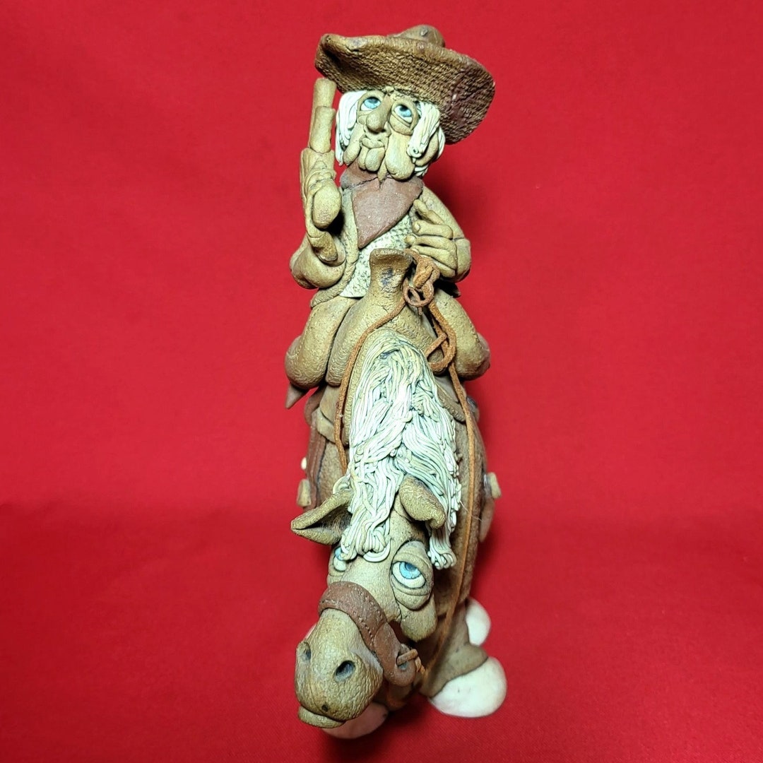 Vintage Handmade Clay Sculpture Home Decor Signed Daglon? - Etsy