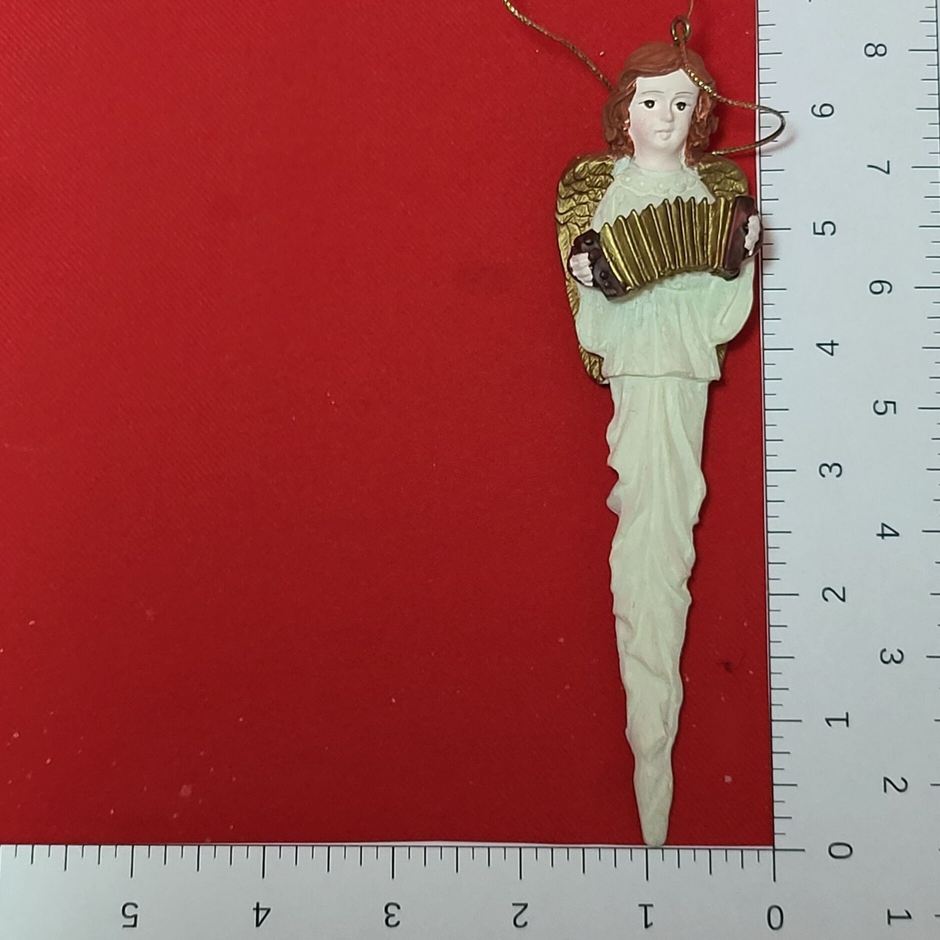 VTG Angel Icicle Playing Musical Instruments Christmas Ornaments Set of ...
