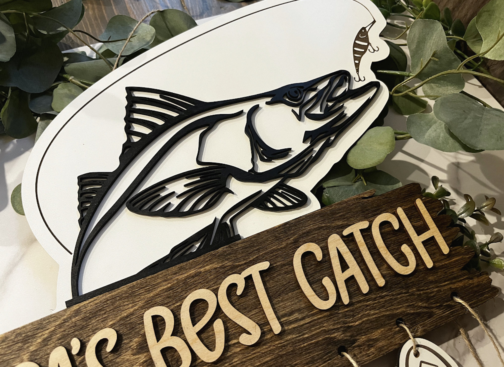 Papa's Best Catch-daddy's Best Catch-father's Day - Etsy