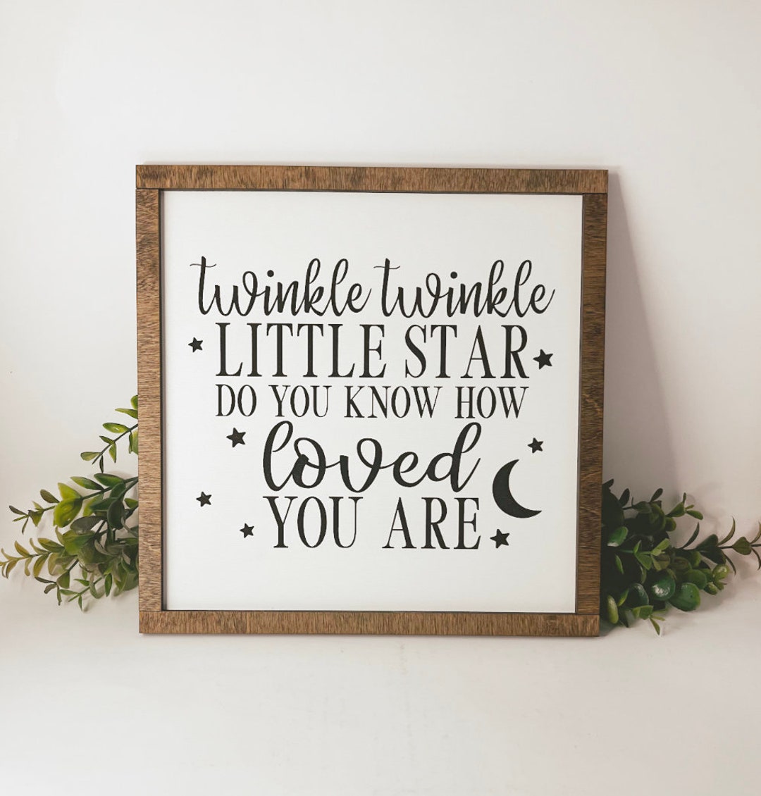 Twinkle Twinkle Little Star Sign-nursery Sign-nursery Sign - Etsy