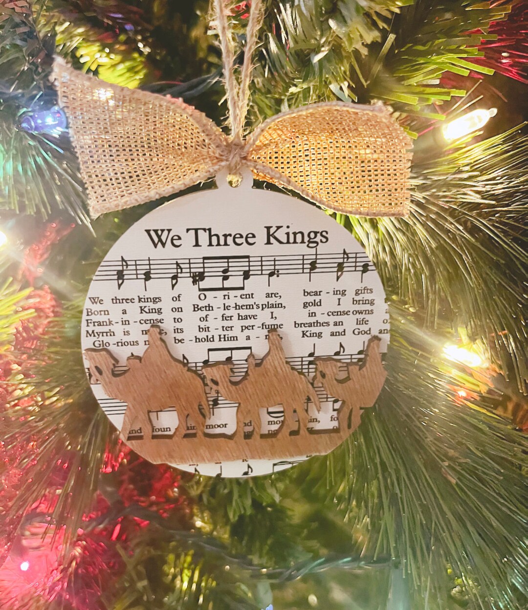 Nativity Hymn Christmas Ornaments - Etsy