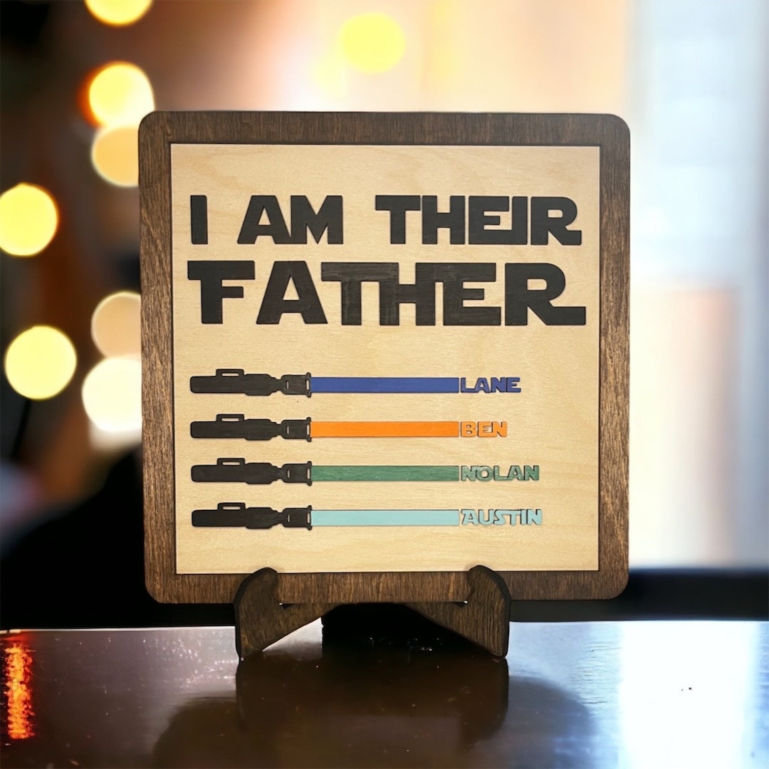 Star Wars Father's Day Gift-personalized-father's Day Sign- Home Decor ...