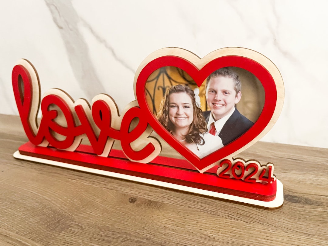 Love Picture Frame-valentine's Day-heart-anniversary Gift - Etsy