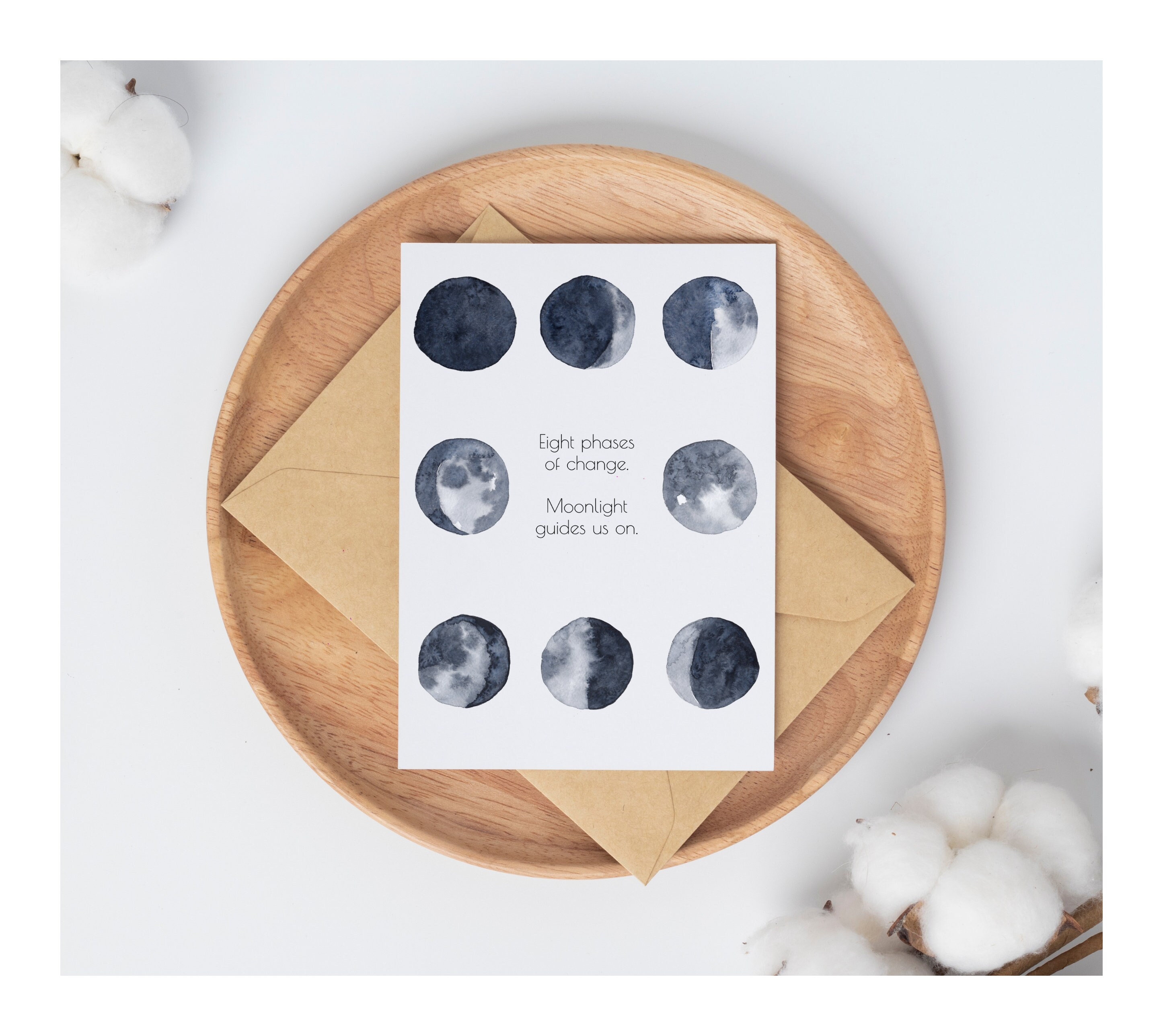 Phases of Change Moon Card // Blank // Poetry // Instant Digital ...