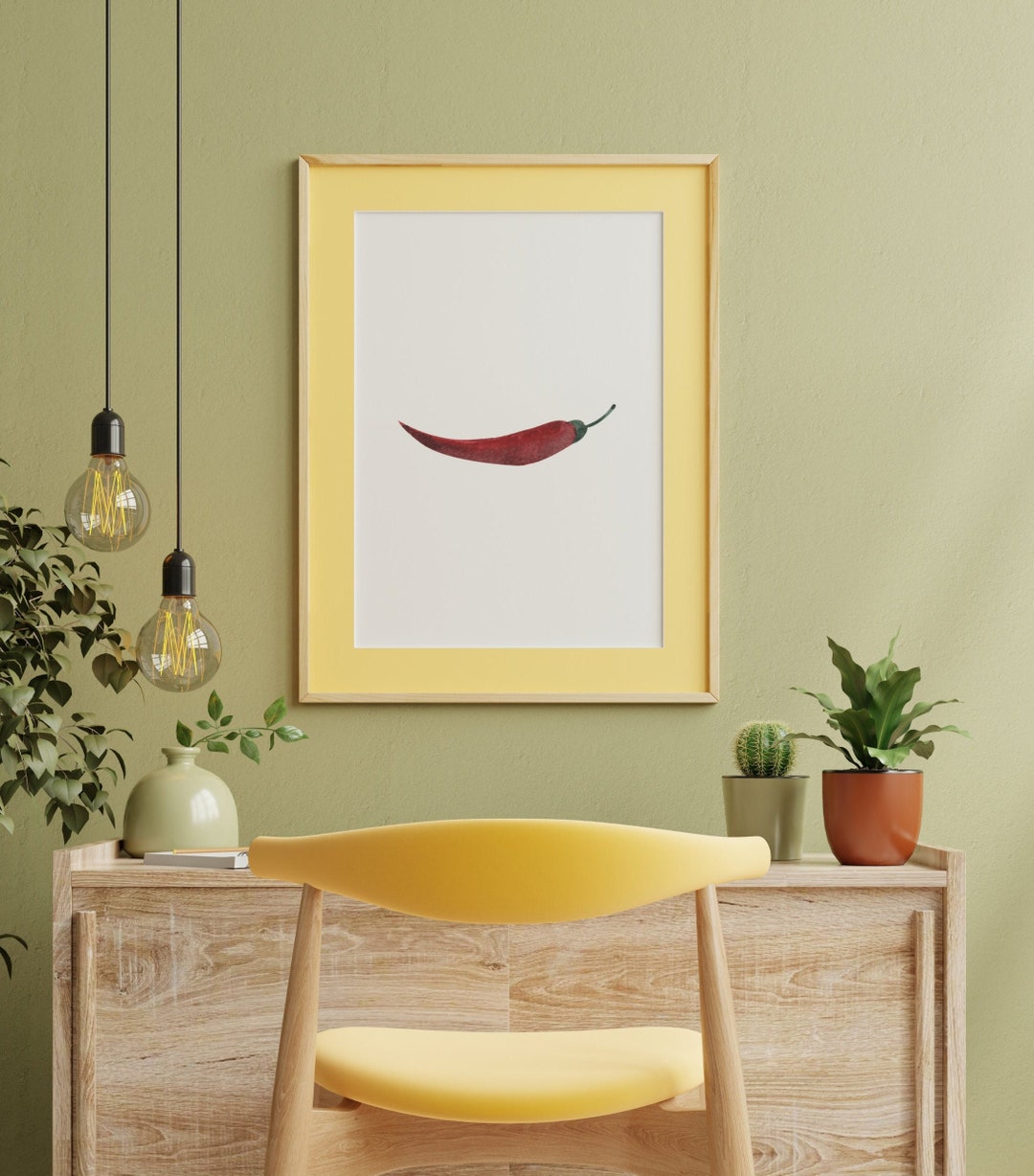 Spicy Chili Wall Art // Spice up Your Space With This Chili Wall Art ...