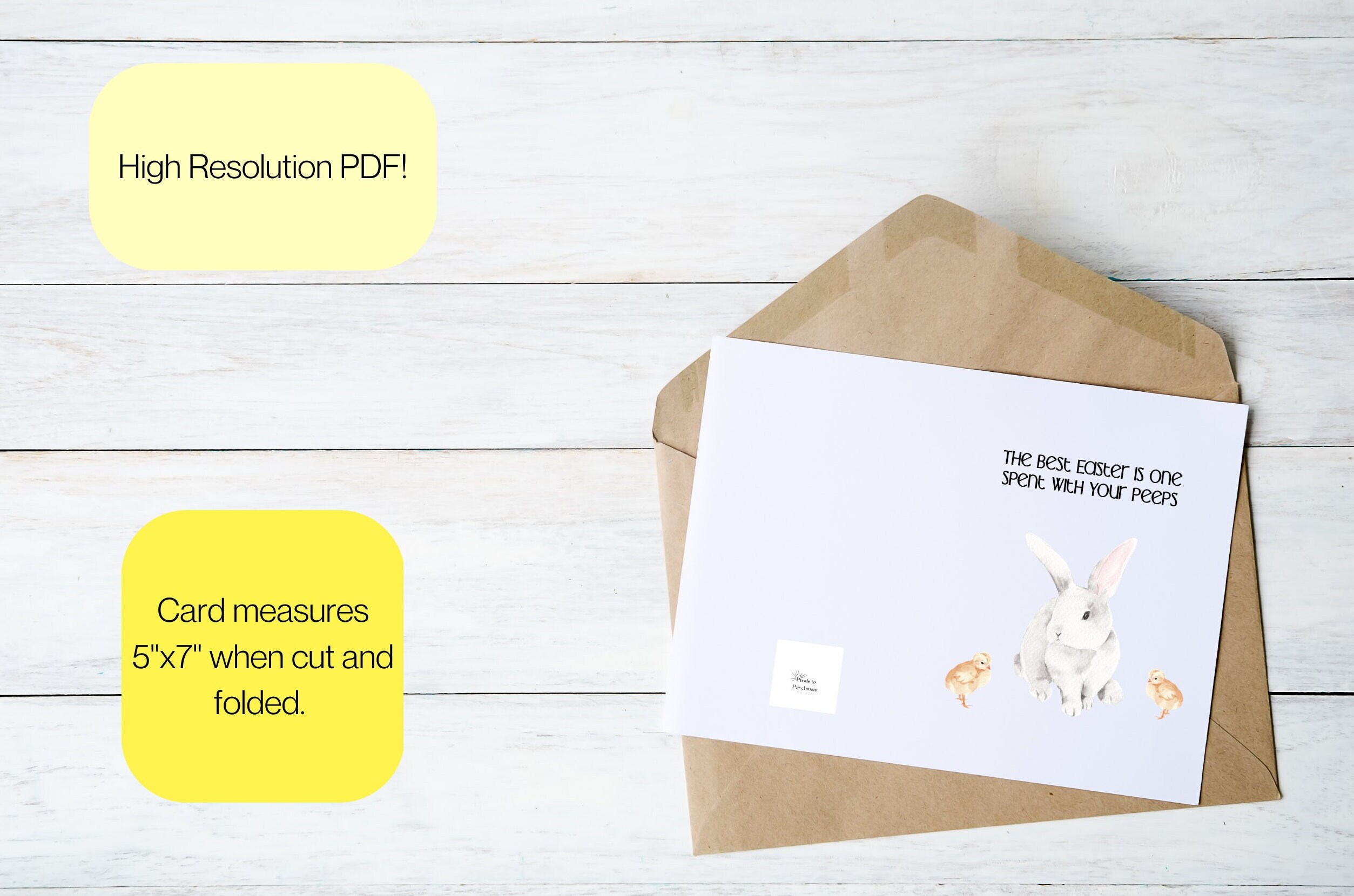 The Best Easter is One Spent With Your Peeps Card // Easter Card ...