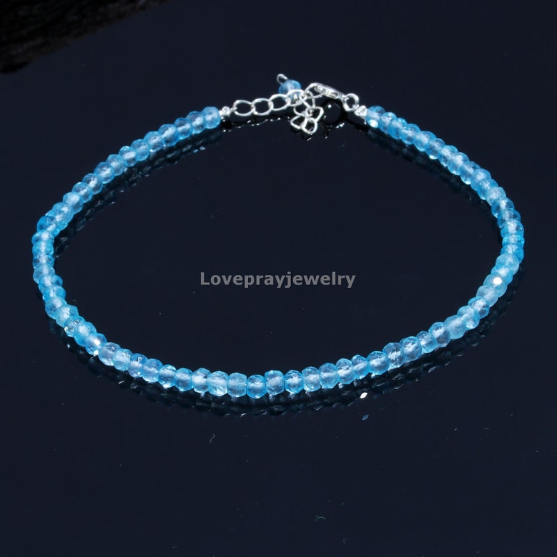 Blue Beads Bracelet - Etsy