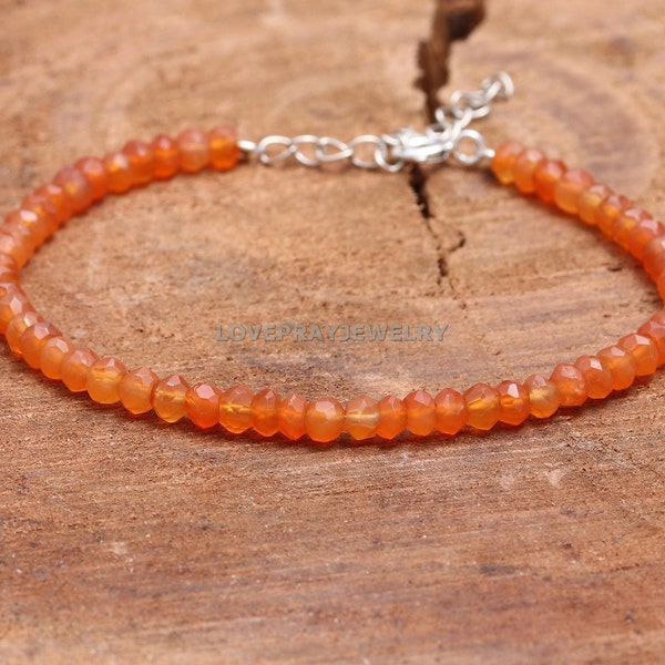 Carnelian Bracelet - Etsy