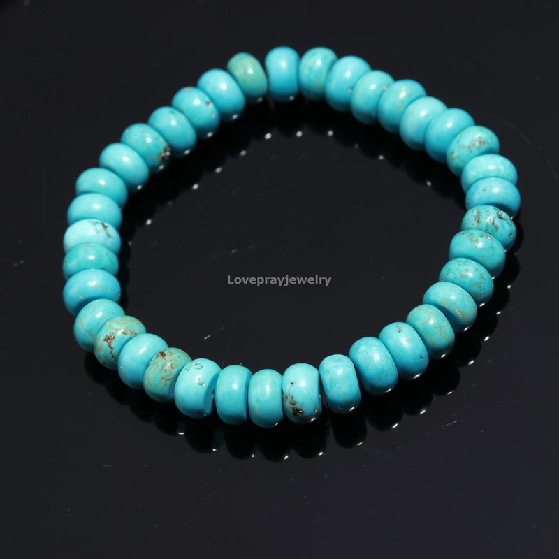 Genuine Turquoise Bracelet - Etsy