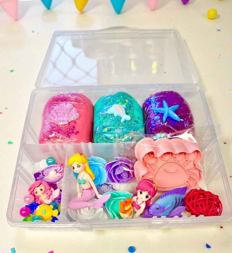 Mermaid Playdough Sensory Kit Sensory Ocean-themed Activity for Kids ...