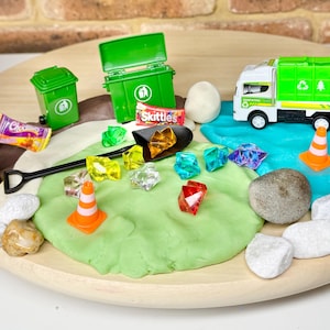 Recycle Truck Playdough Kit – Eco Sensory Play Set for Kids|garbage ...