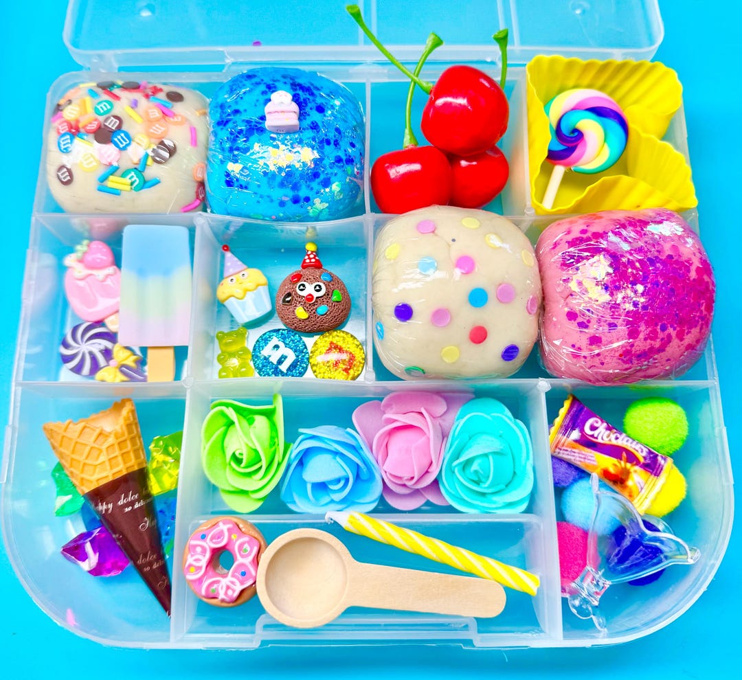 Ice Cream & Cupcake Playdough Kit – Baking Sensory Play Set for Kids ...