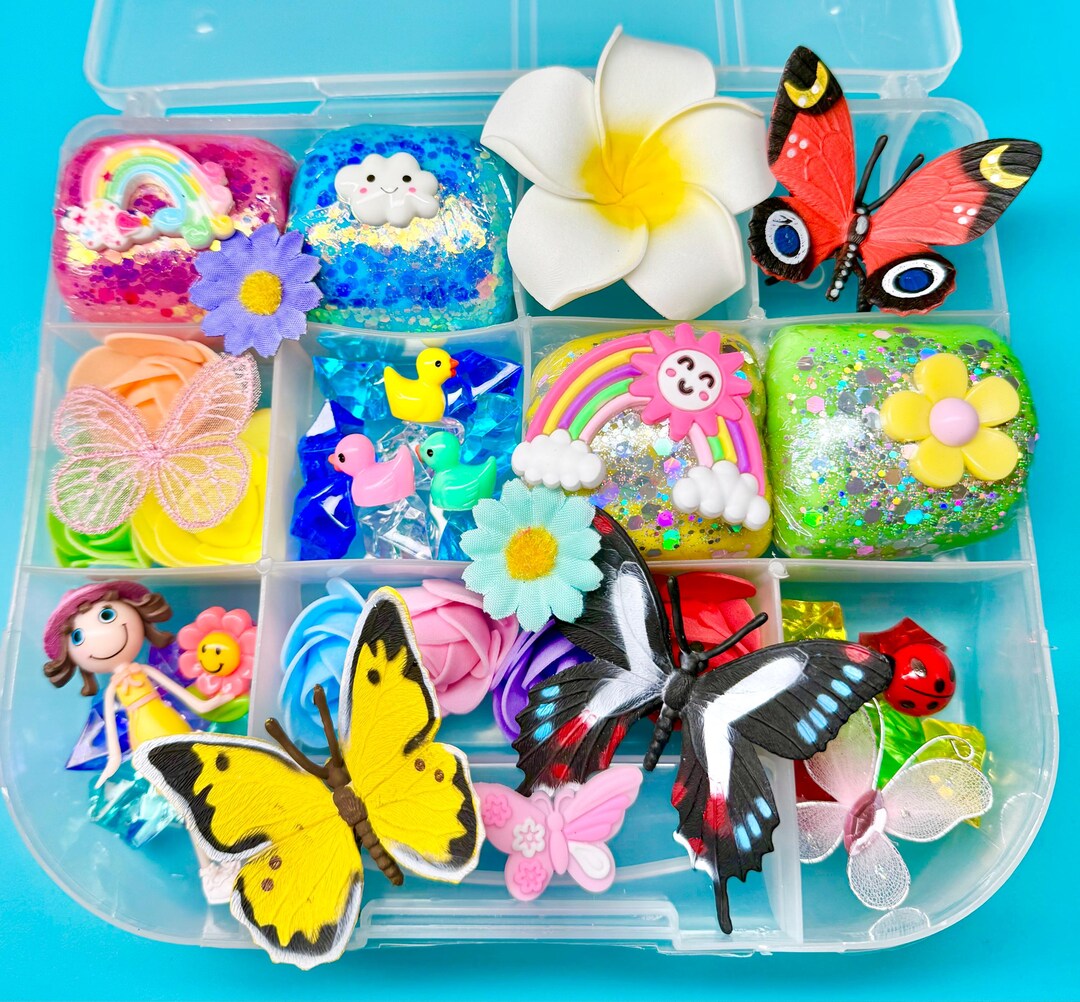 Butterfly Garden Playdough Kit – Spring Sensory Play Set for Kids ...