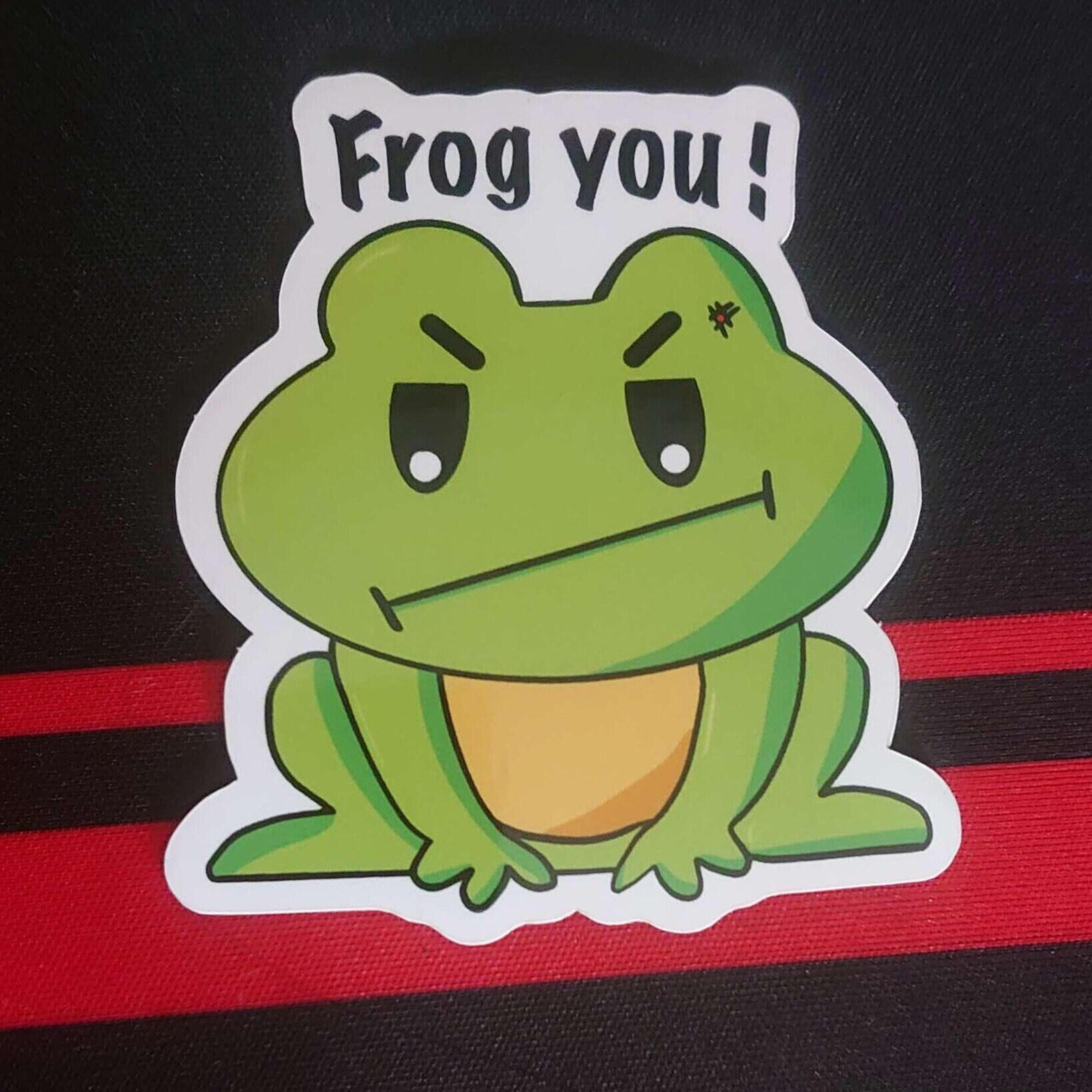 Frog Sticker Mad Frog Laptop Sticker Funny Sticker Cute Sticker Animal ...