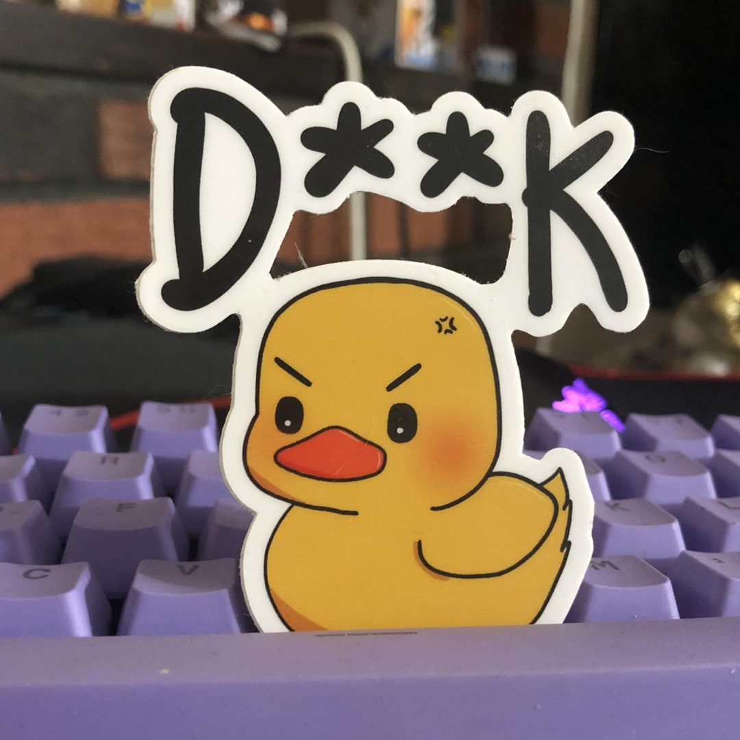 Angry Duck Sticker | Laptop Sticker | Funny Sticker | Cute Sticker ...