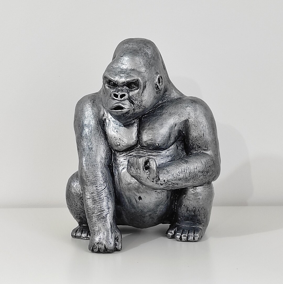 Clay Gorilla Sculpture - Etsy