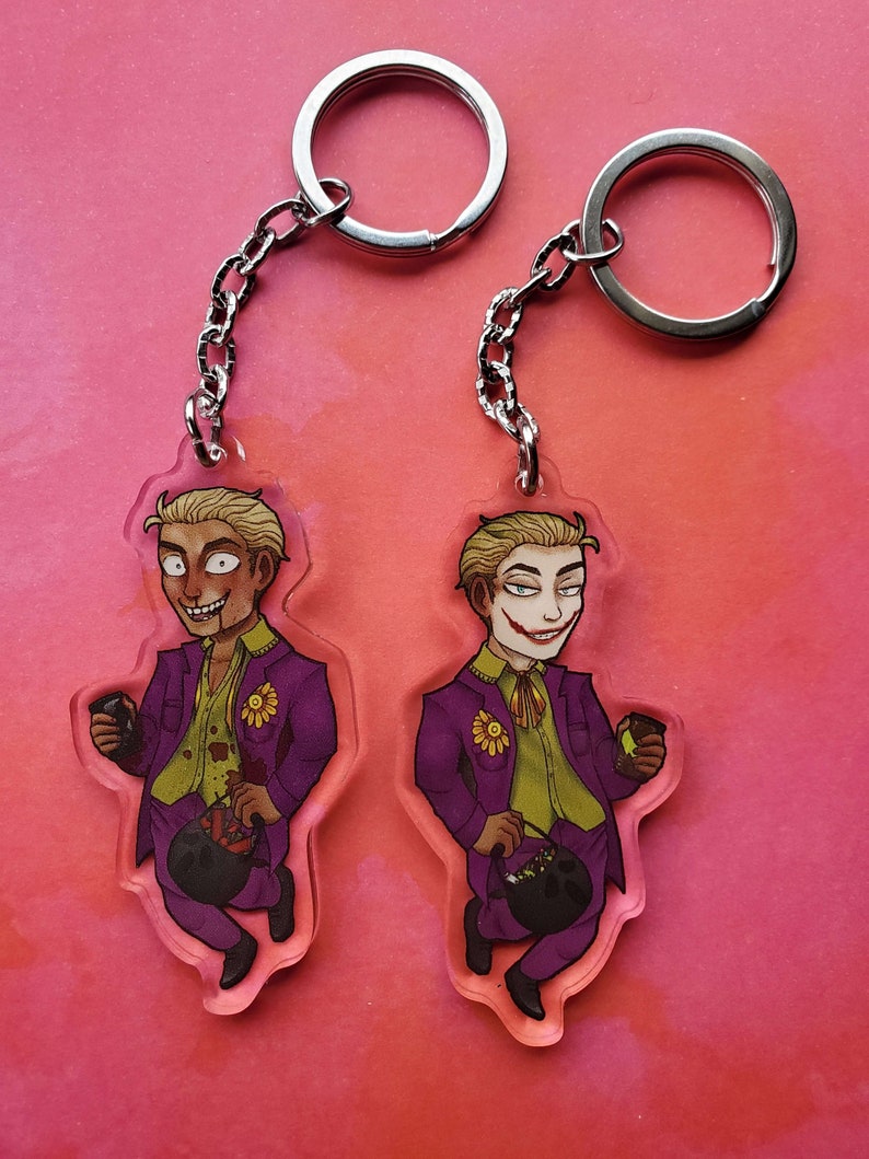 Derek TPOF Double Sided Acrylic Keychain Halloween - Etsy Australia