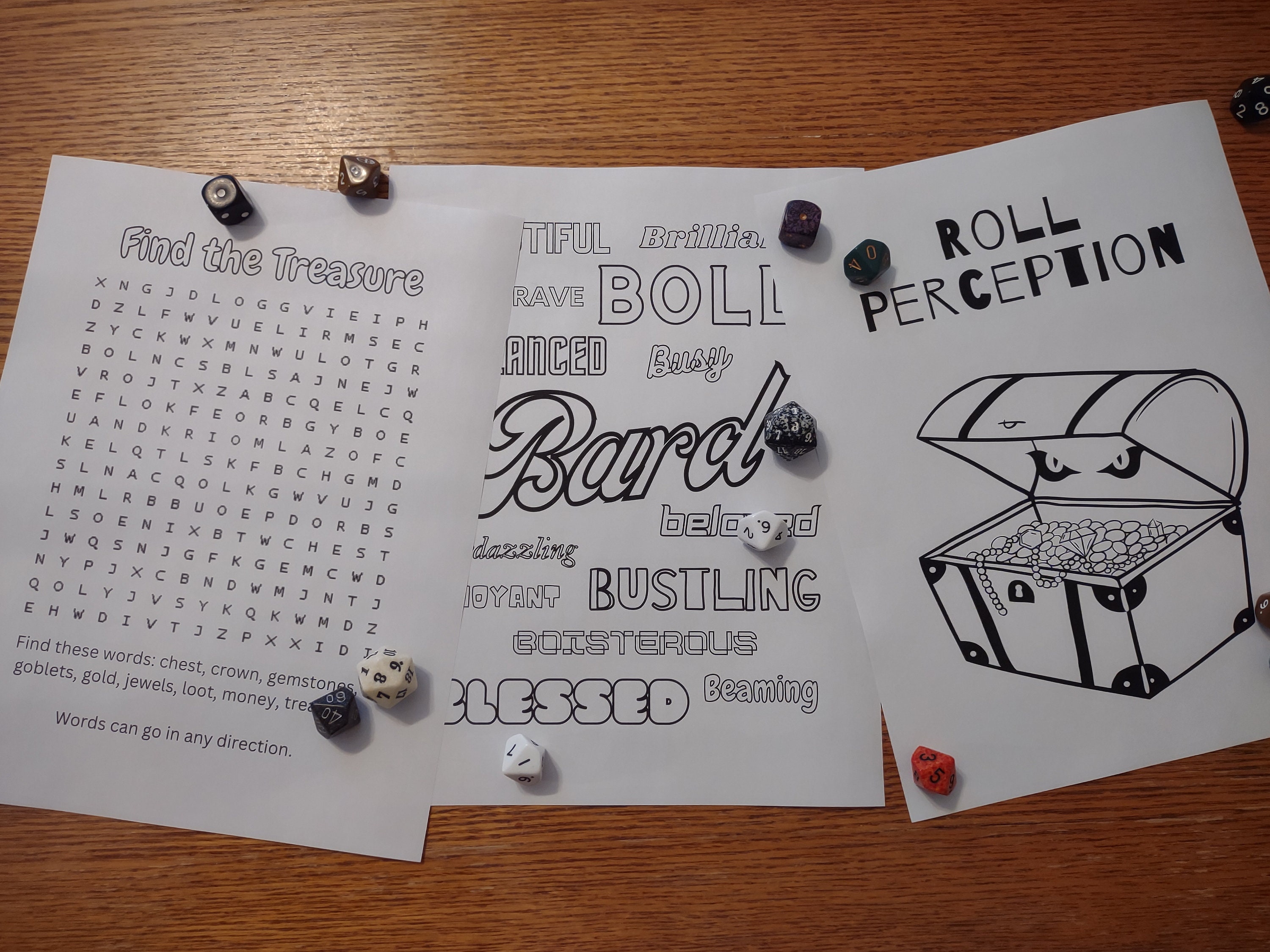 Dnd Inspired Coloring and Activity Pages 21 Page Digital Download - Etsy