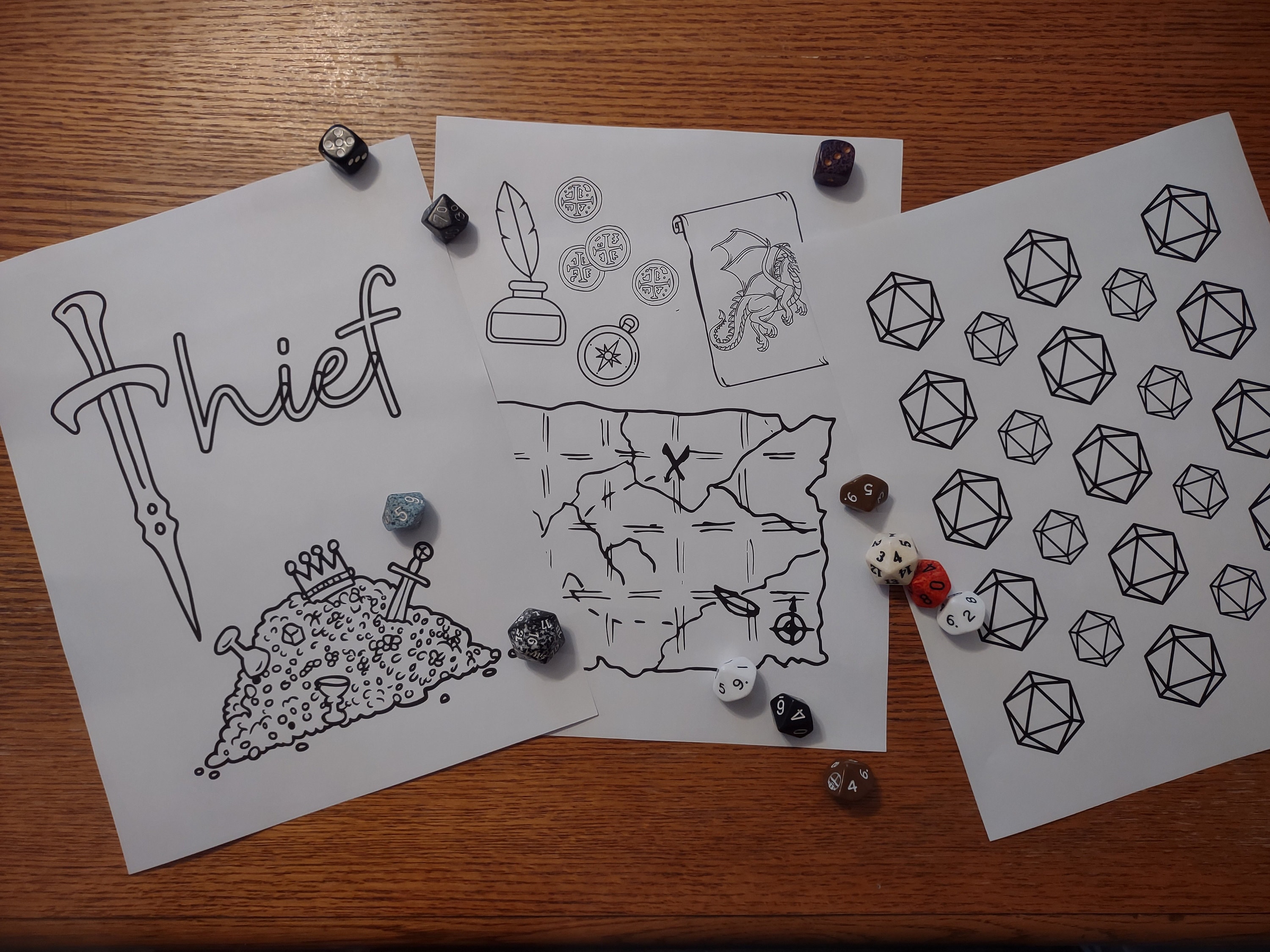 Dnd Inspired Coloring and Activity Pages 21 Page Digital Download - Etsy